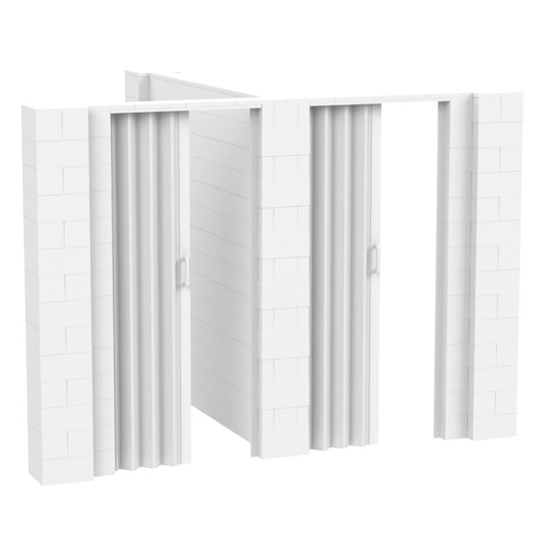 Versare Everblock T-Shaped Wall Kit With Door - Wayfair Canada